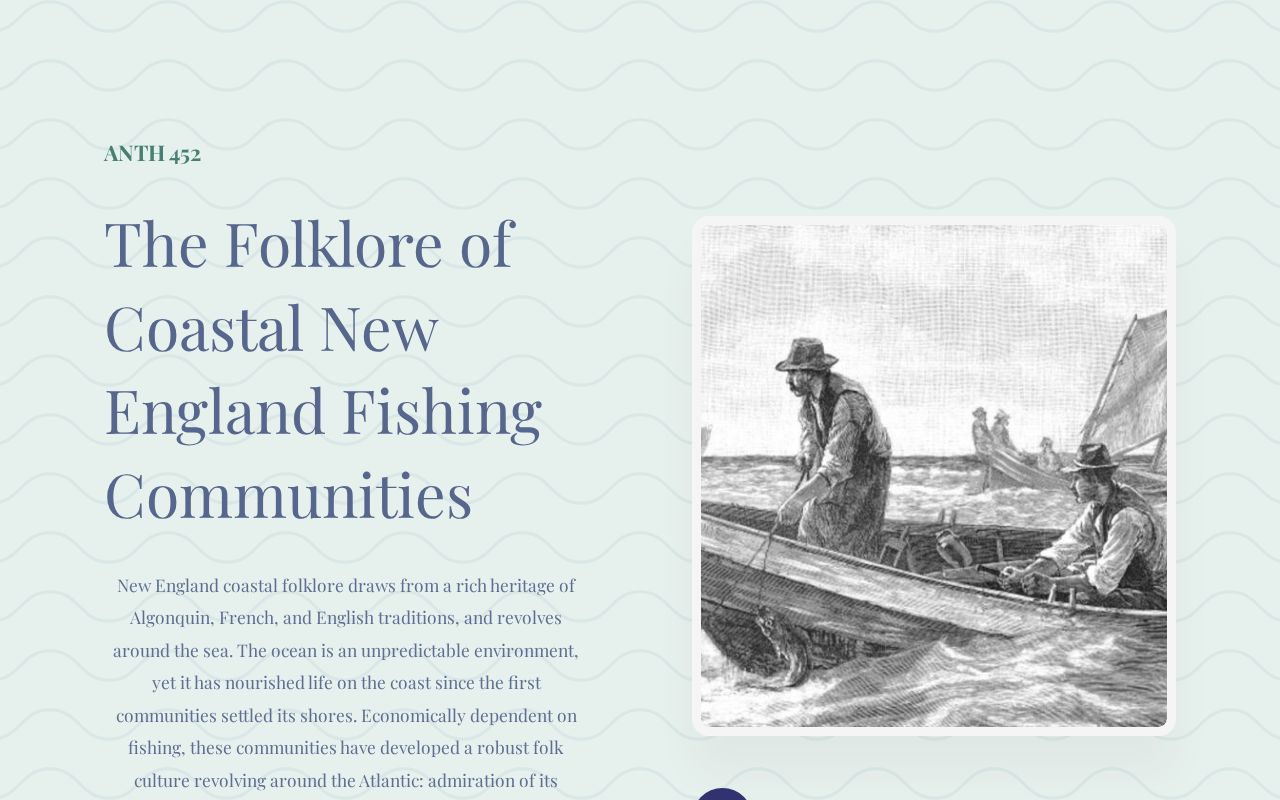 The Folklore and Ritual of Coastal New England Fishing Communities